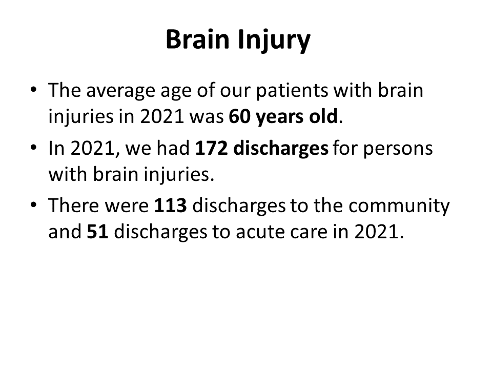 Rehabilitation Medicine - Brain Injury Outcome Data | Jefferson Health