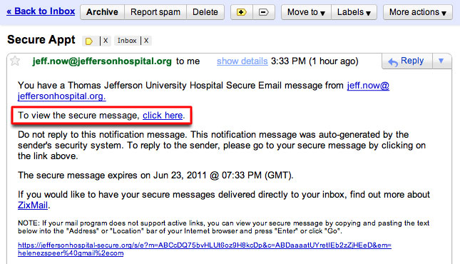 Jefferson Secure Email | Jefferson Health