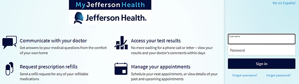 MyJeffersonHealth - Sign Up for MyJeffersonHealth | Jefferson Health