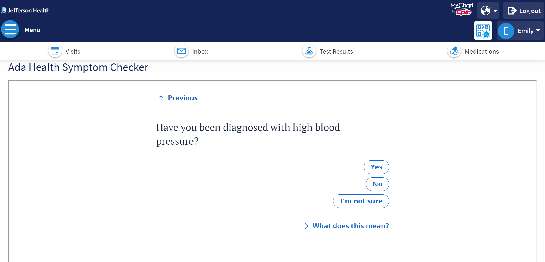 MyJeffersonHealth - Medical Symptom Checker | Jefferson Health