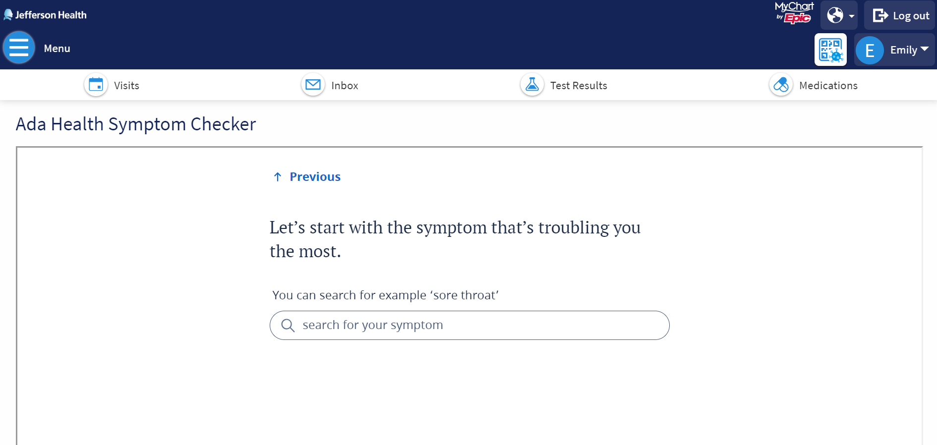 MyJeffersonHealth - Medical Symptom Checker | Jefferson Health