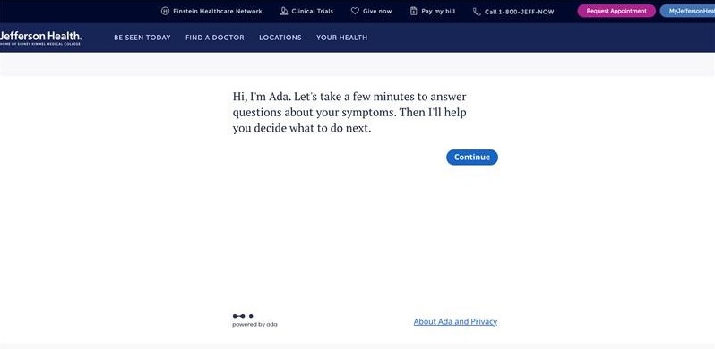 MyJeffersonHealth - Medical Symptom Checker | Jefferson Health