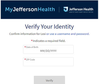 MyJeffersonHealth - PreCheck-In For All | Jefferson Health