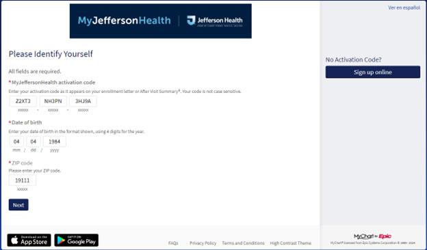 MyJeffersonHealth - Sign Up for MyJeffersonHealth | Jefferson Health