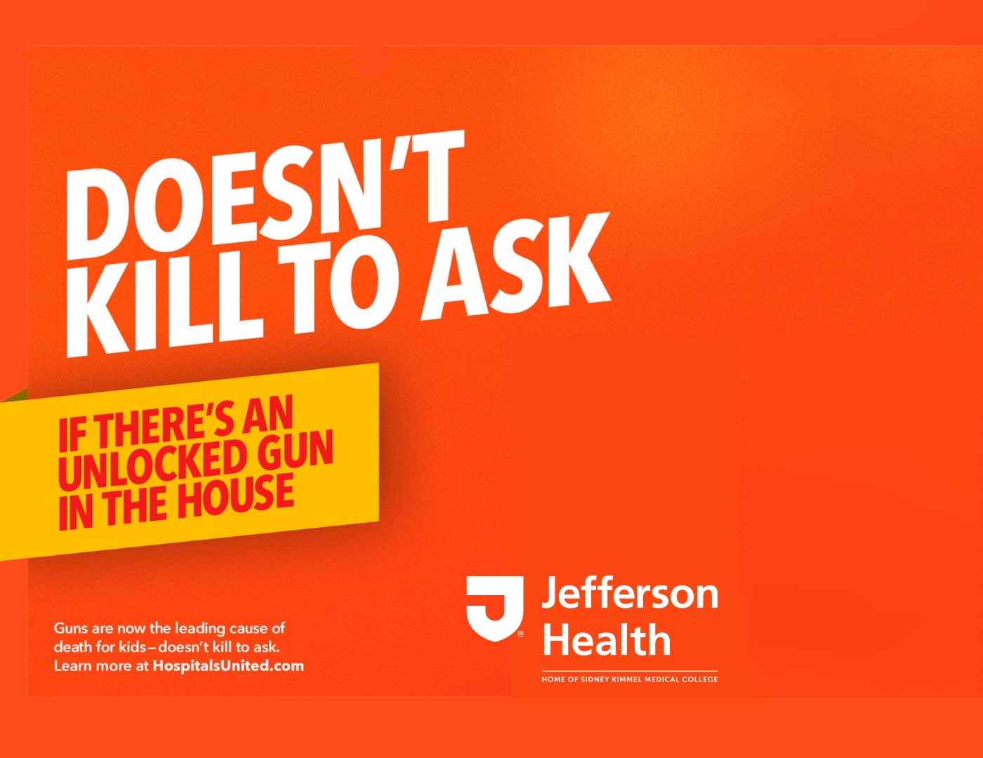 59 Tristate Hospitals Unite for 'It Doesn't Kill to Ask' Child Gun ...
