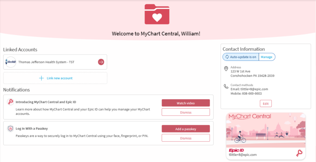 MyJeffersonHealth - MyChart Central | Jefferson Health