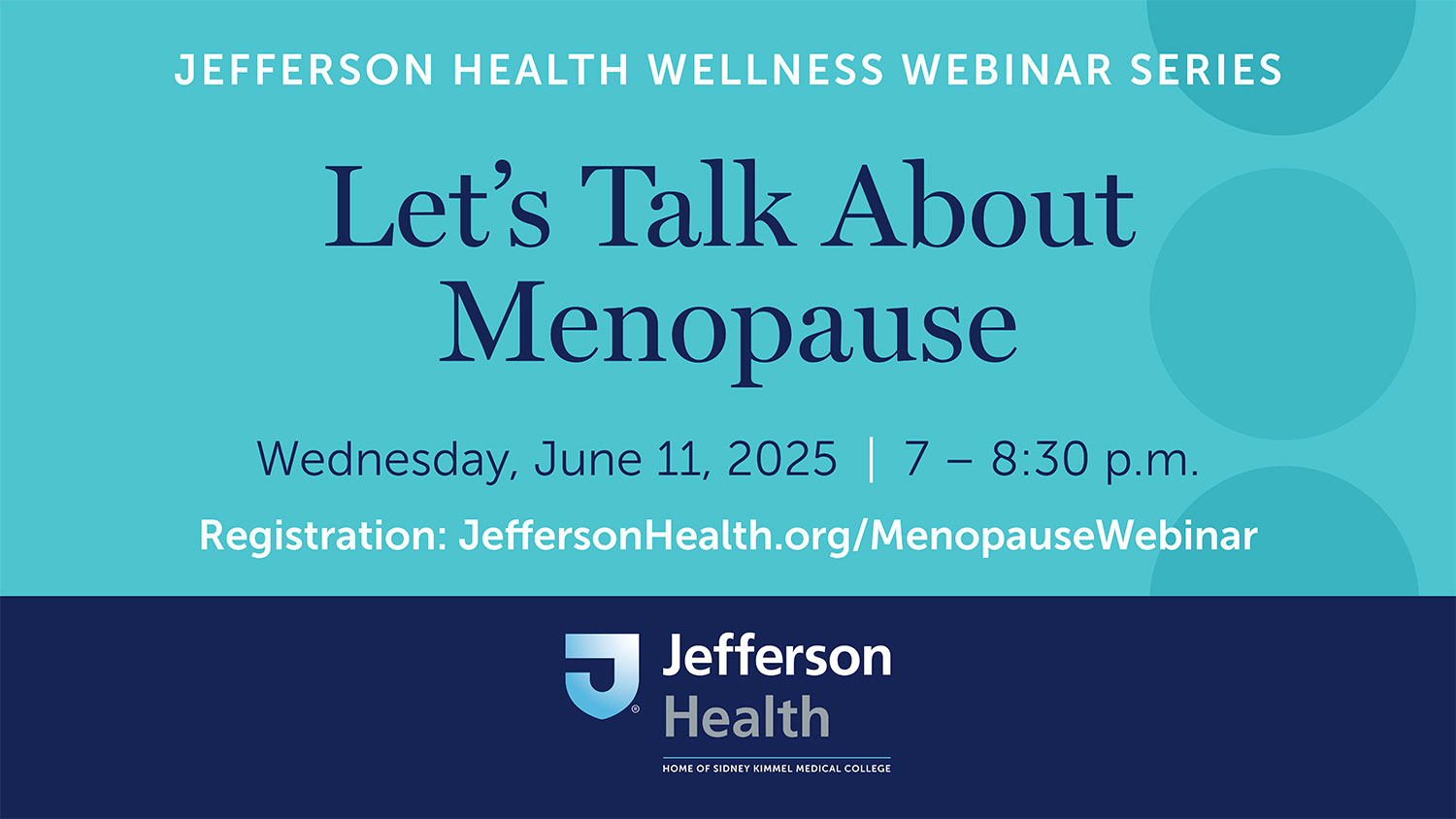 Menopause Care | Jefferson Health