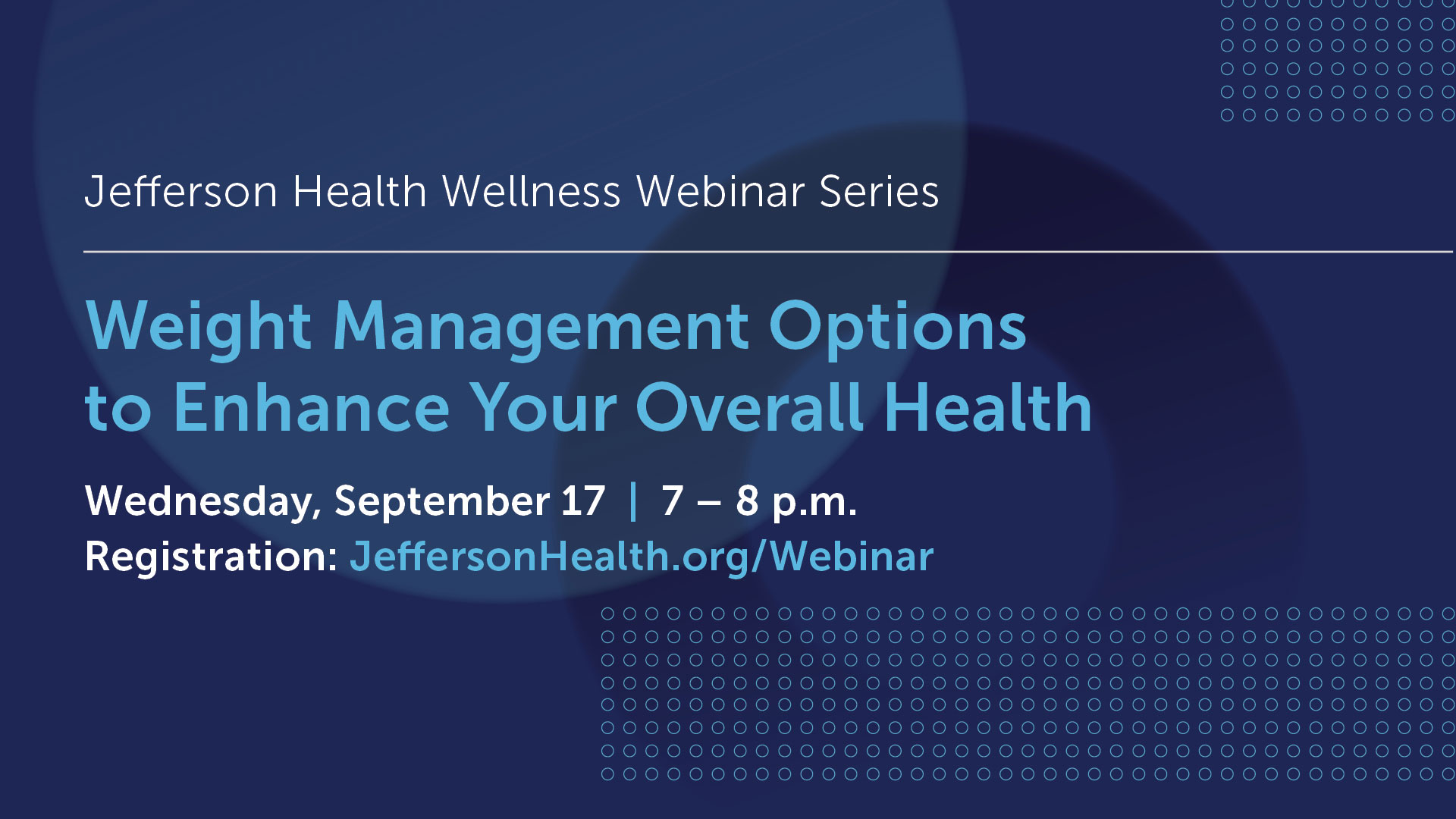 Comprehensive Weight Management | Jefferson Health