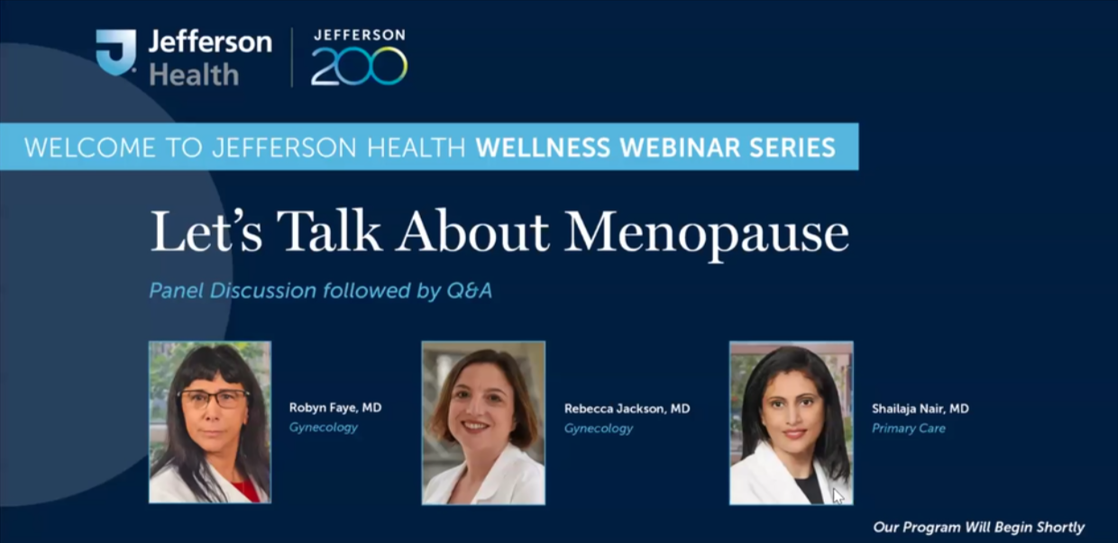 Menopausal Hormone Therapy | Jefferson Health